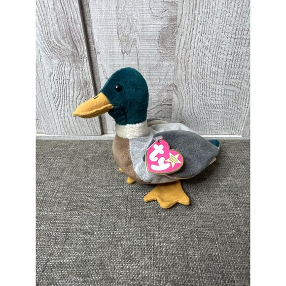 Ty | Toys | Ty Beanie Babies Jake The Mallard Duck Plush Toy 998 ...